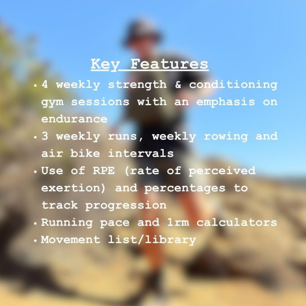 8 Week Hybrid Endurance Program– Ramos Athletic Club